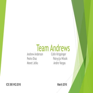 Capsim Andrews Results Presentation | PPTX