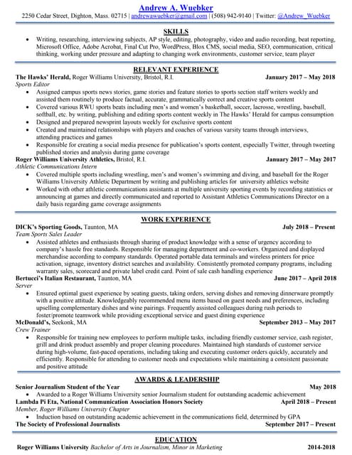Alex Armstrong Resume | PDF