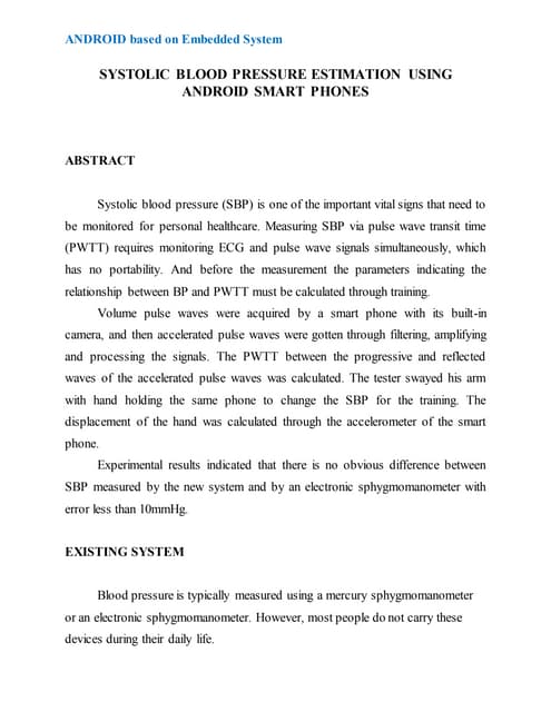 Heart Beat Monitoring System Pptx