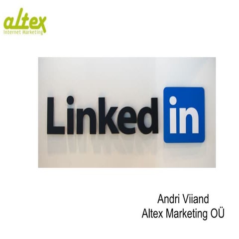 Andri Viiand - B2B turundus Linkedin abil | PPT