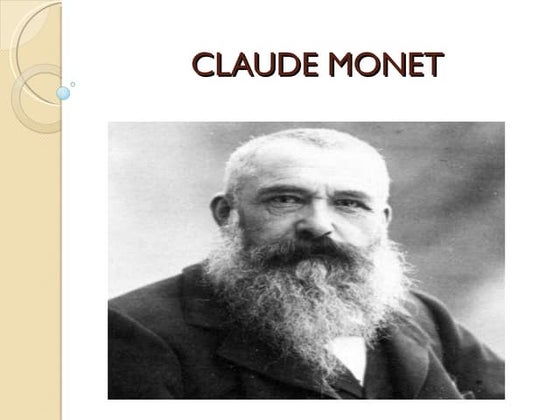 Claude monet presentation | PPTX | Modern Art | Fine Art