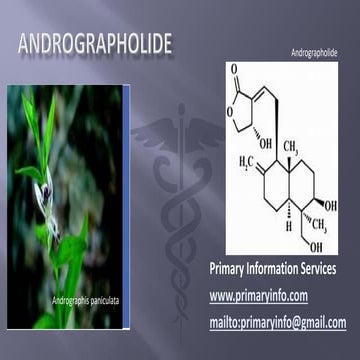 Andrographolide - database | PDF