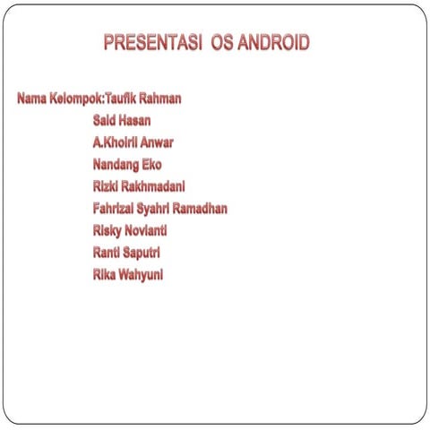 Makalah android | PPTX