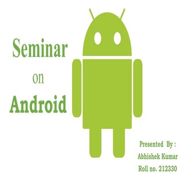 Android seminar-presentation