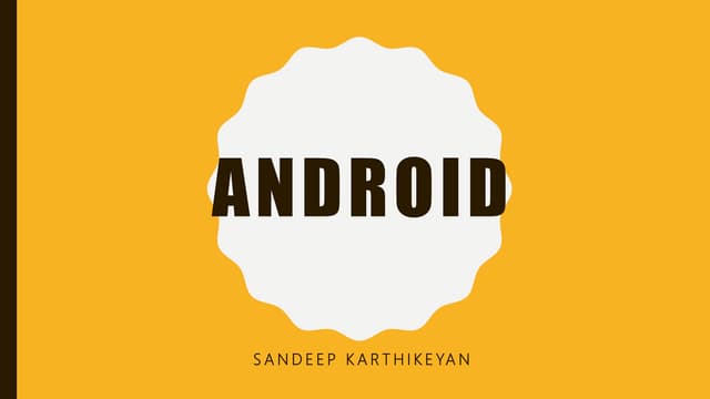 Android Pptx Operating Systems Computer Software And Applications