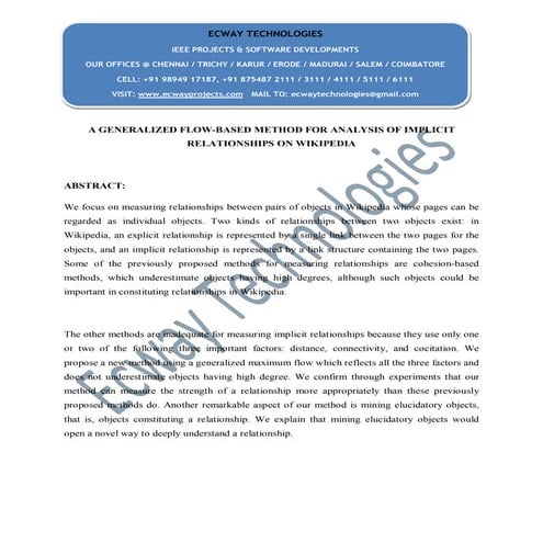Android A Generalized Flow Based Method For Analysis Of Implicit Relationships On Wikipedia Pdf