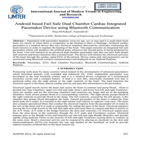 Android Based Fail Safe Dual Chamber Cardiac Integrated Pacemaker