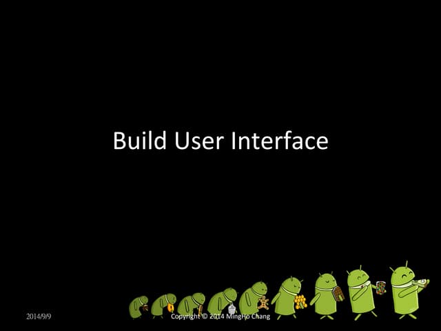 Android - Build User Interface | PDF | Operating Systems | Computer ... Android - Build User Interface | PDF | Operating Systems | Computer ...