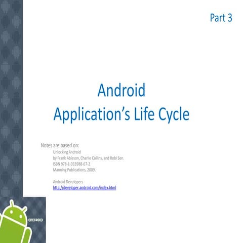 Android chapter03-life-cycle | PPT