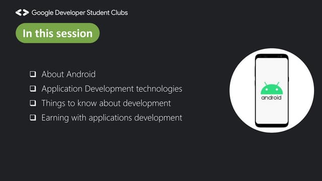 Gdsc Android Development Workshop Presentation Ppt