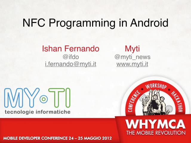 Android - ishan fernando - android nfc presentation | PPT Android - ishan fernando - android nfc presentation | PPT