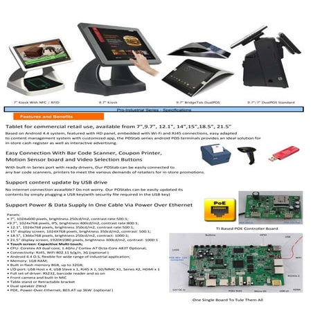 Tablet Kiosk Android For Retail, Hospitality & Grocery | PDF