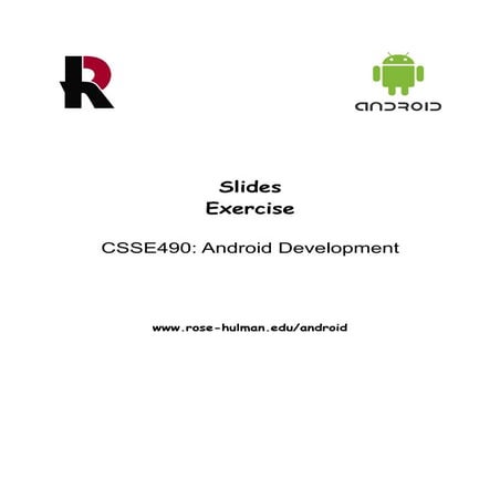 Android slide-lab2 | PDF