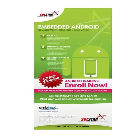 [Android] stand up brochure | PDF | Operating Systems | Computer Software and Applications