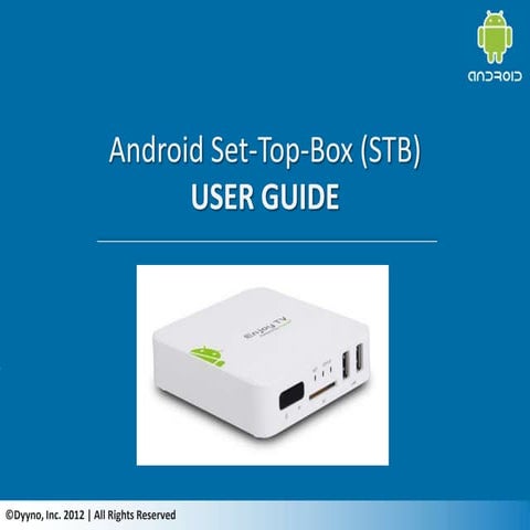 Android STB User Guide | PPT