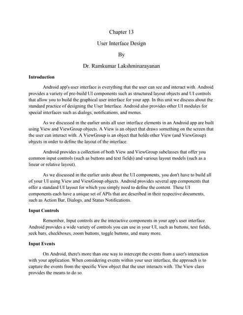 Creating User Interface In Mobile And App Dev Ppt