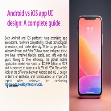 Android Vs Ios App Ui Design A Complete Guidepptx