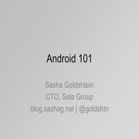 Android Development with Eclipse and Xamarin | PPT