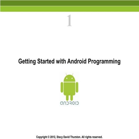 Getting Started with Android Programming | PDF