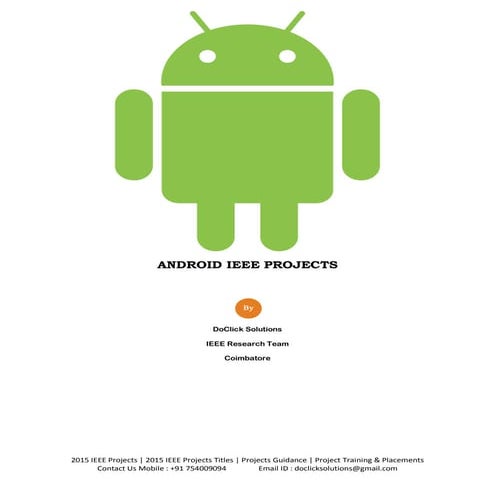 Android 2015 Ieee Papers Ieee Project Titles Pdf Computer Software And Applications Computing
