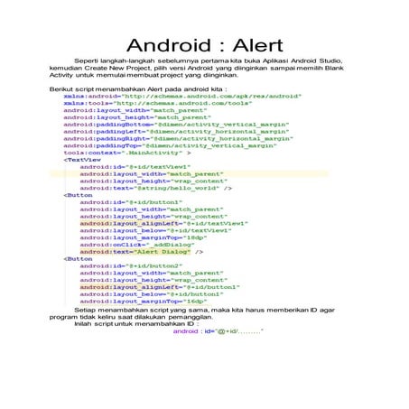 Android alert | PDF