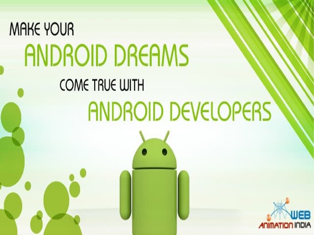 Custom Android App Development Web Animation India Ppt