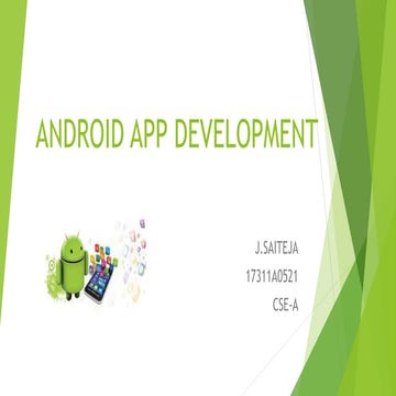 Android App Development Ppt Pptx Operating Systems Computer