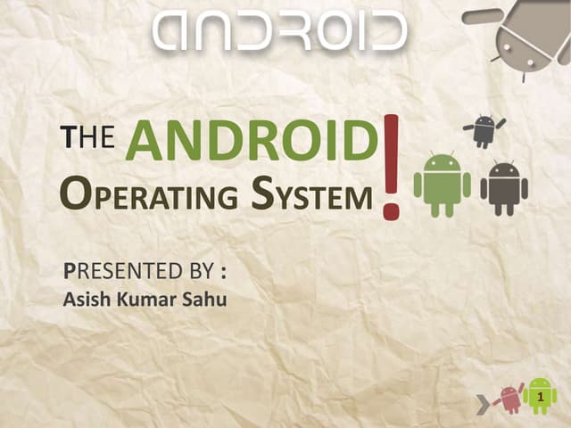 Android Os Pptx Operating Systems Computer Software And Applications