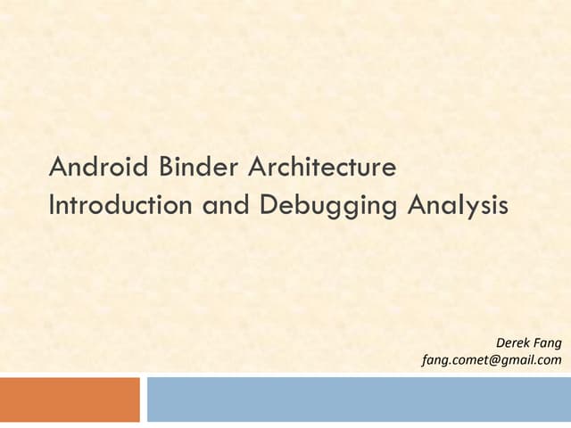 Android binder introduction | PPT Android binder introduction | PPT