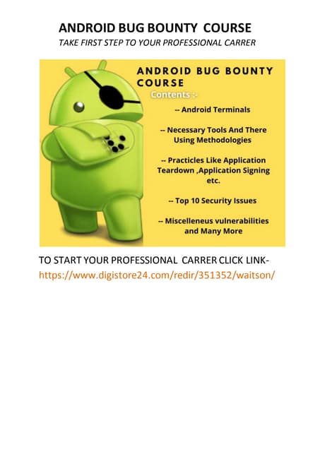 Android Bug Bounty Course Docx Operating Systems Computer
