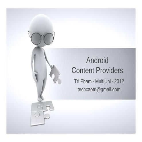 Android content provider | PDF