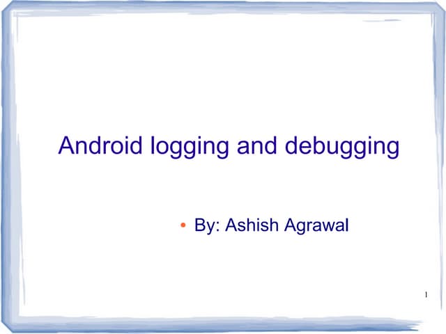 Android Crash Debugging Ppt 2458