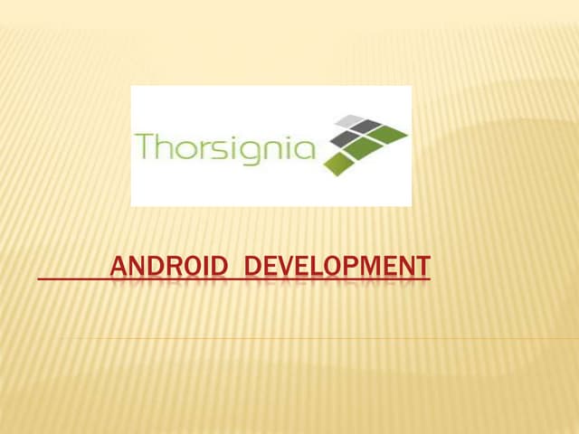 Android Architecture.pptx | Operating Systems | Computer Software and ...