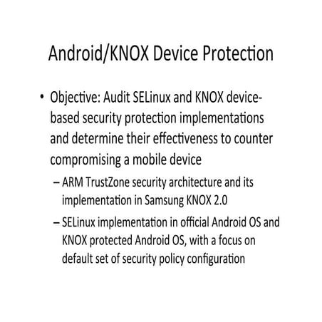 Android device protection | PDF | Operating Systems | Computer Software and Applications