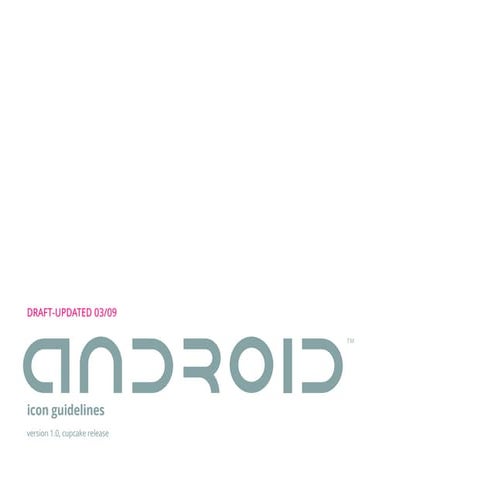 Android Icon Guidelines Draft0309 | PDF