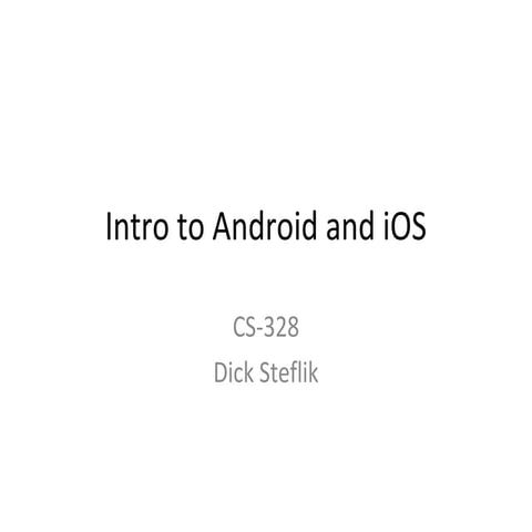 Android Intro Ppt 