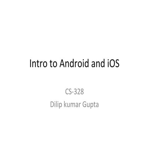 Android intro | PPT