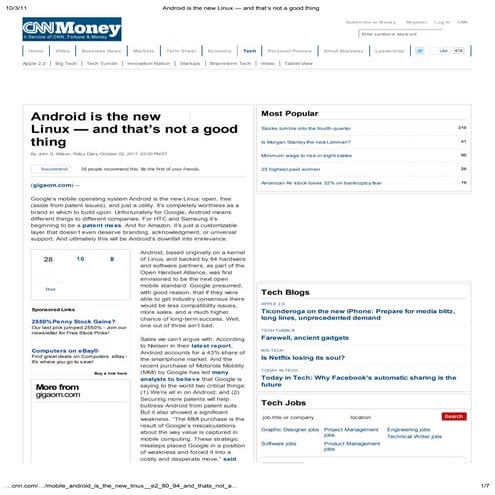 Android is the new linux | PDF