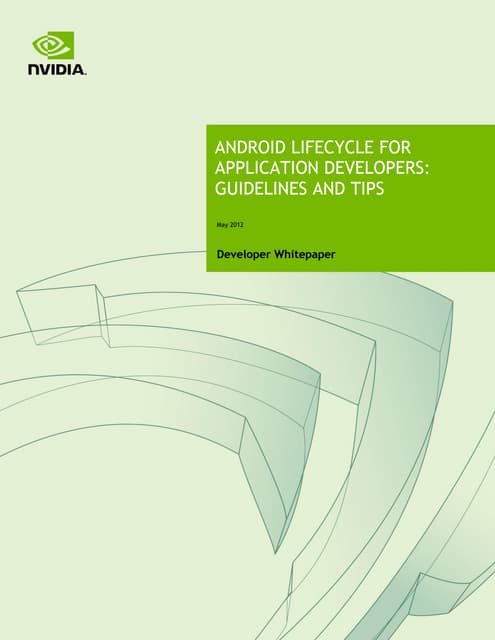 Android Lifecycle Basics In Practice Pdf
