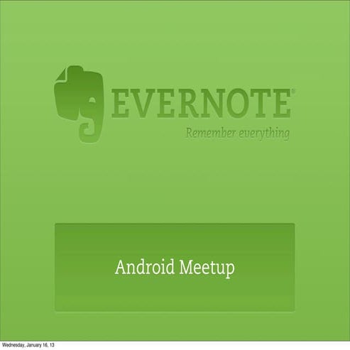 Android Meetup Ppt