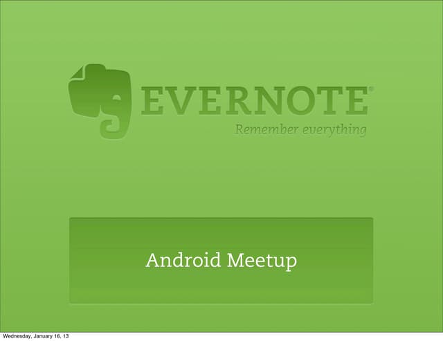 Android Meetup Ppt