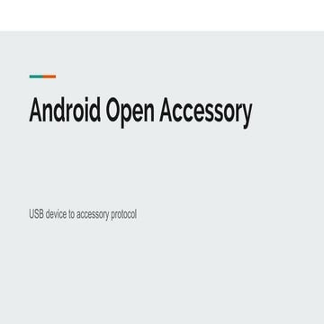 Android Open Accessory | PPT
