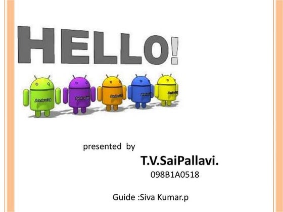 Android And Why Mobile Application Development Ppt