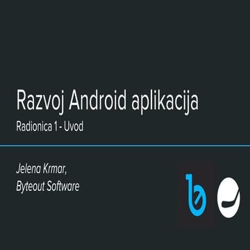 Razvoj Android aplikacija 1 - Uvod | PPT