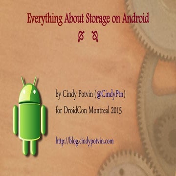 Data Storage In Android | PPT