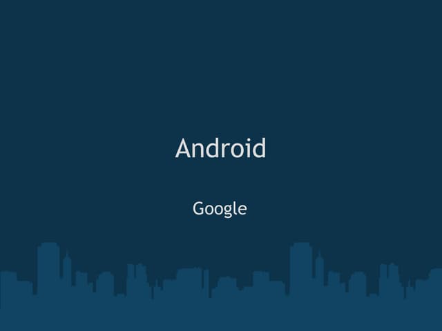 Introduction to android 2 | PPT
