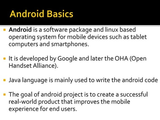 Android App Development Ppt Pptx Operating Systems Computer Software And Applications