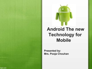 Android & Why Mobile Application Development | PPT