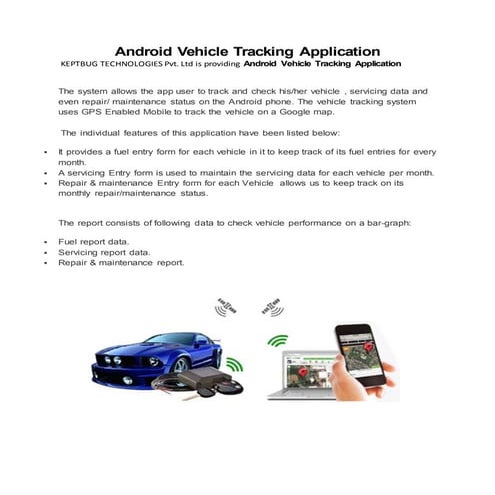 Android vehicle tracking application | DOCX