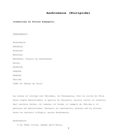 Andromaca | PDF